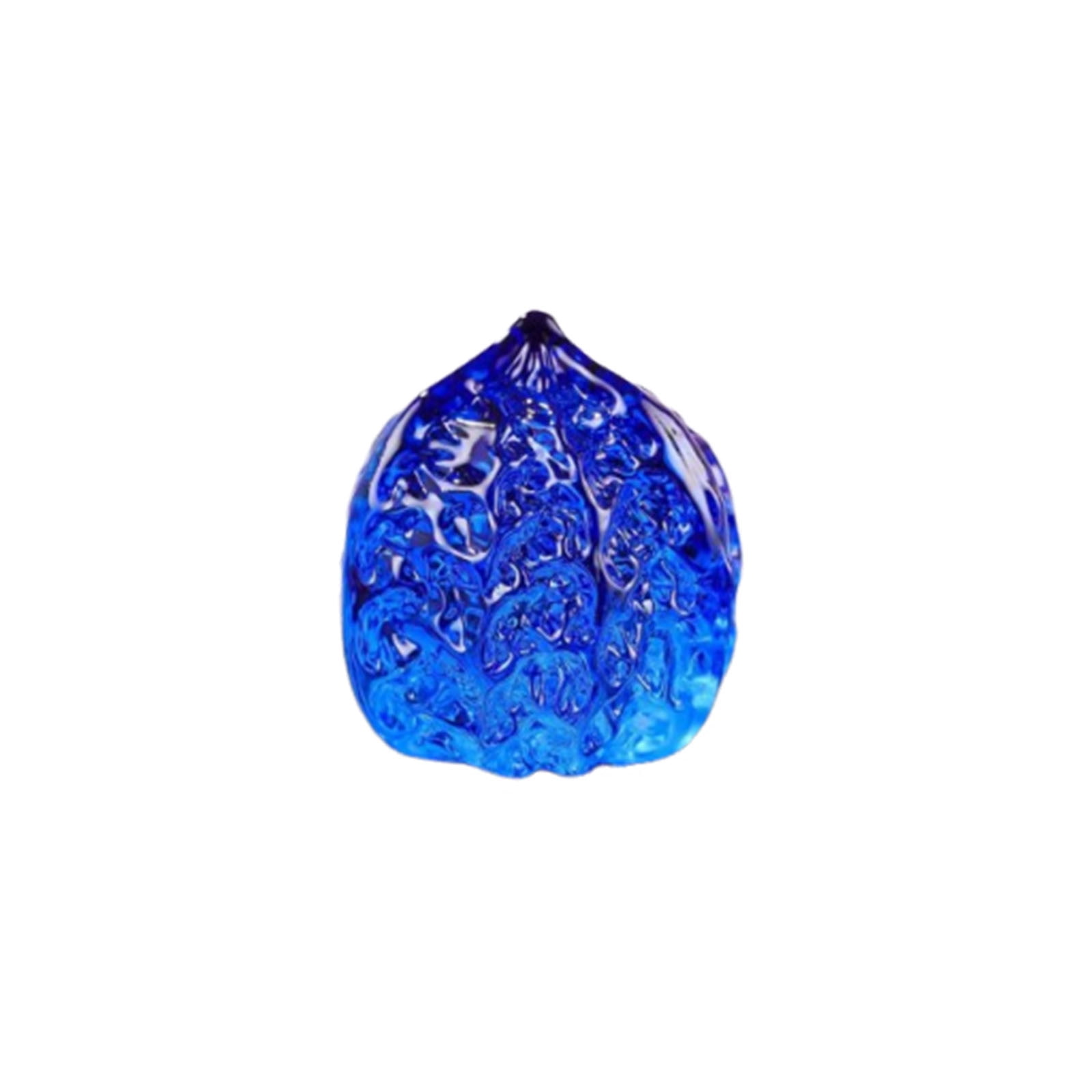 Crystal Glass Artificial Walnut Figurines, Hand-Carved Lifelike Nut ...