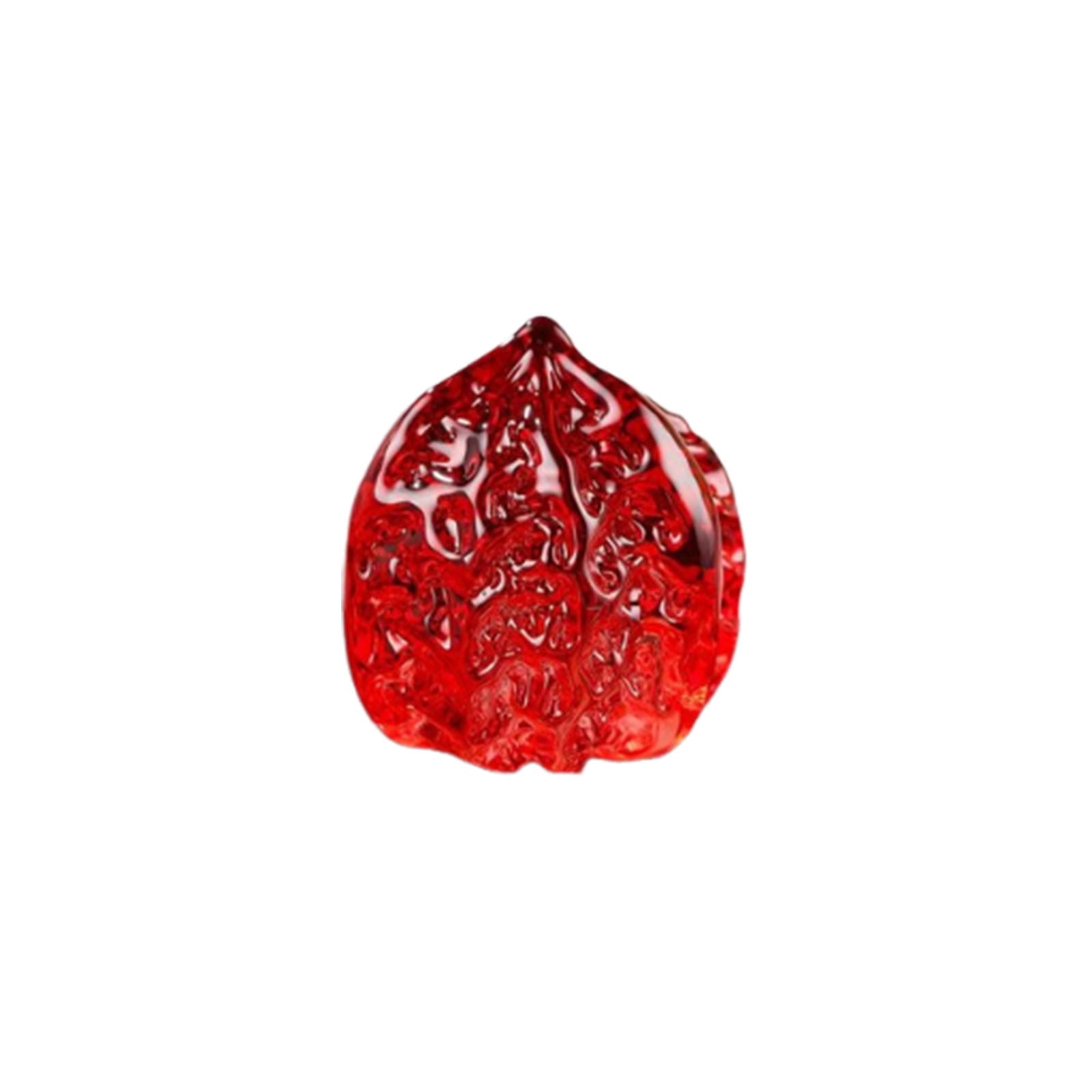 Crystal Glass Artificial Walnut Figurines, Hand-Carved Lifelike Nut ...