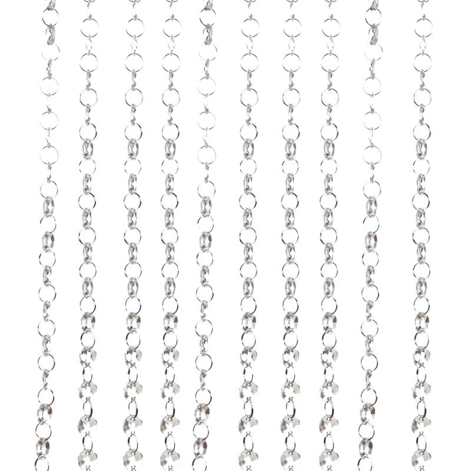 Crystal Glass Bead Curtain - Luxury Door Window Decor for Living Room ...