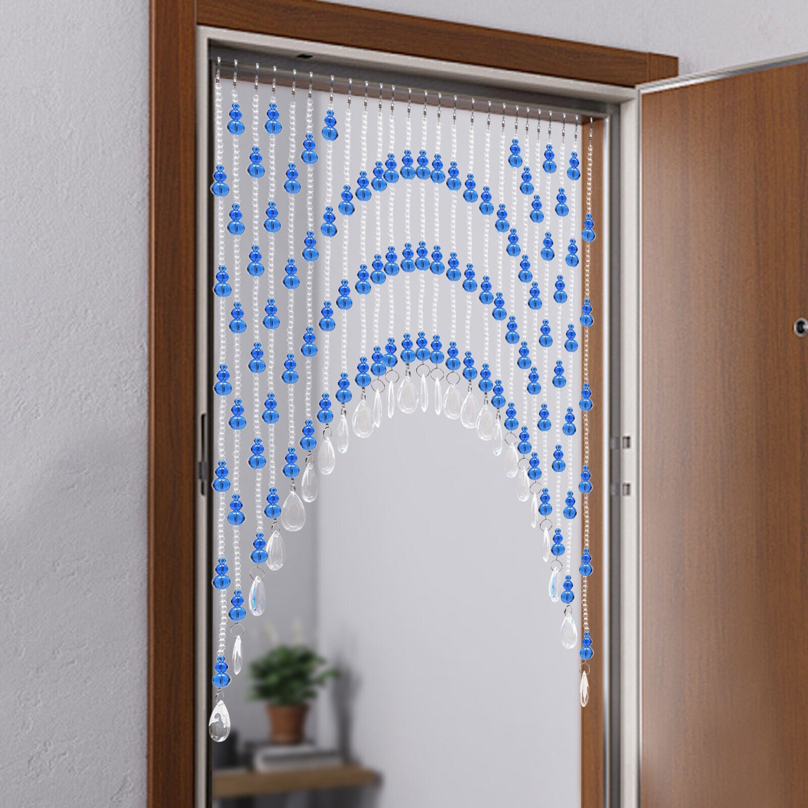 Crystal Glass Bead String Door Curtain Blind Partition Curtain Porch ...