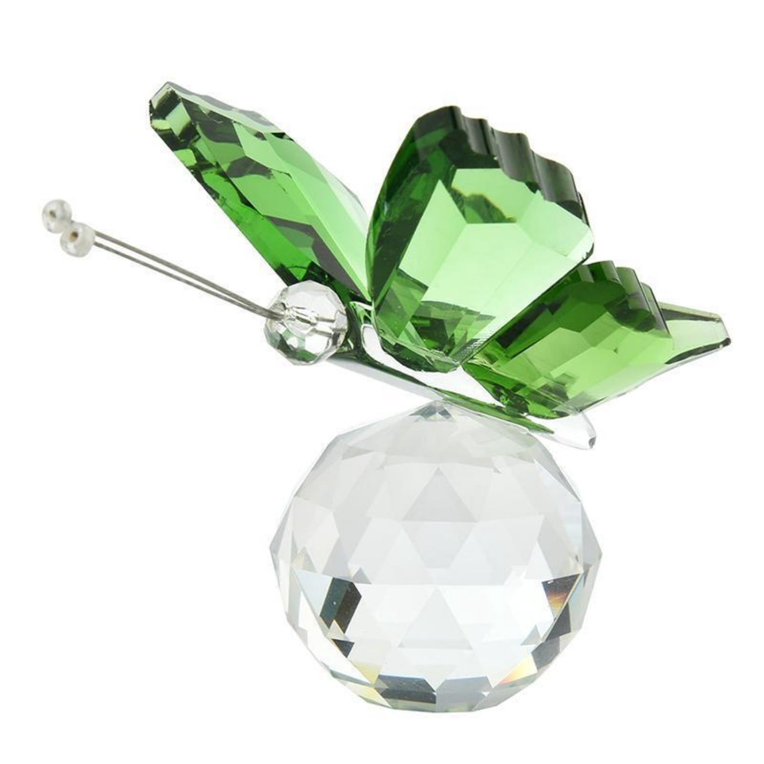 Crystal Glass Butterfly Figurine Small Animal Ornament for Bookshelf ...