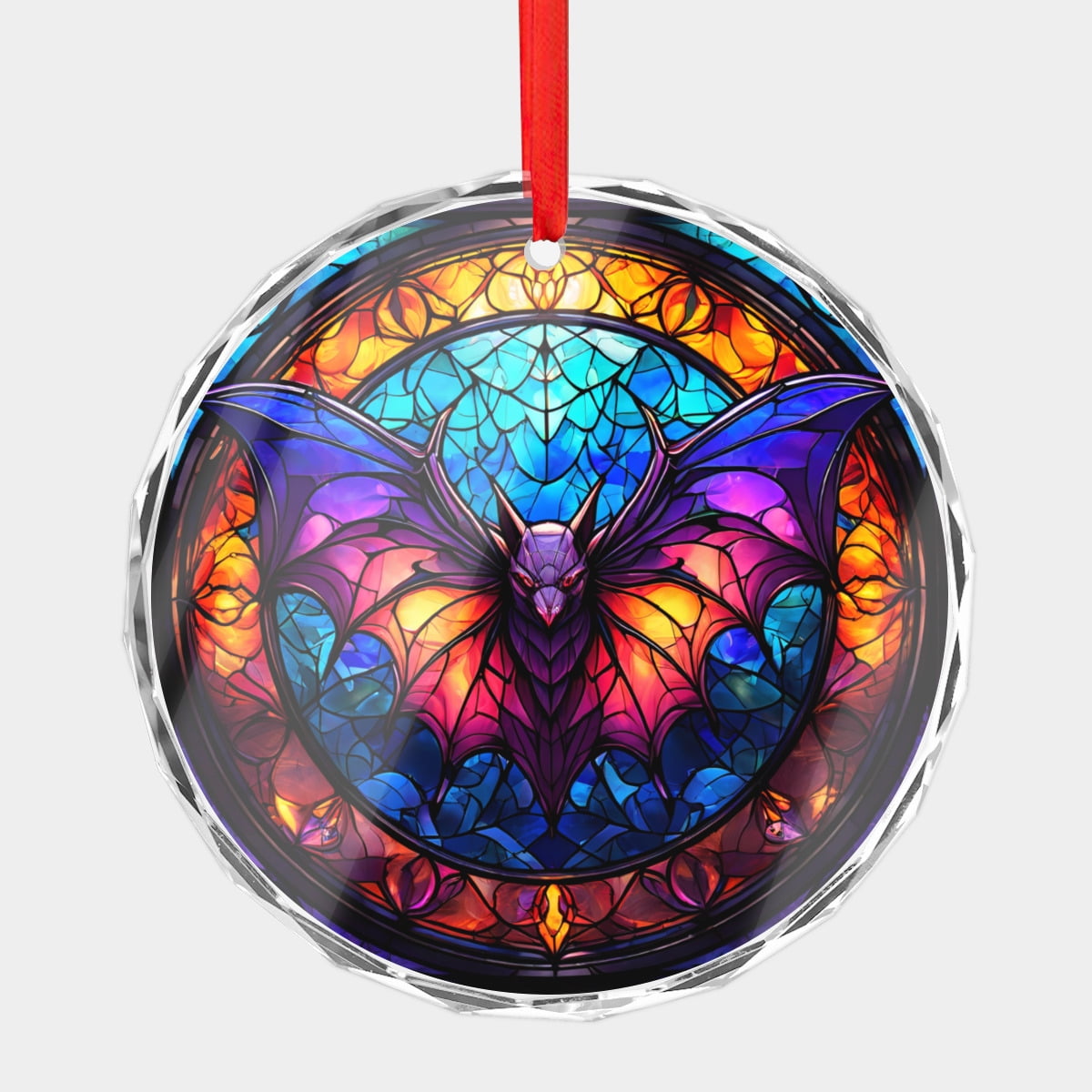Crystal Glass Christmas Ornament Gothic Bat Critter Flying Animal ...