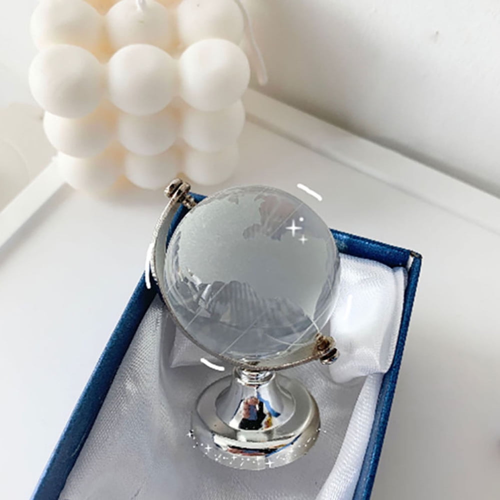 Crystal Glass Clear Sphere with Stand Crystal Ball Glass Sphere Display ...