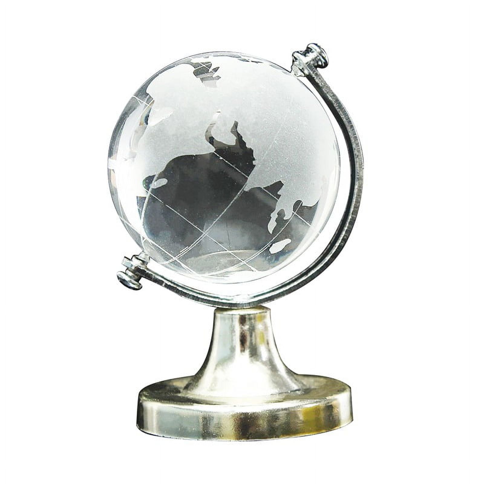 Crystal Glass Frosted Globe Stand Paperweight Home Decorate - Walmart.com