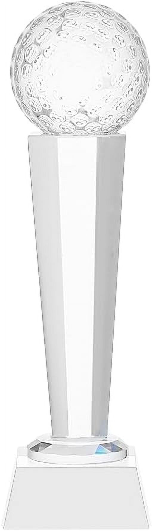 Crystal Glass Golf Trophy 6.8x23cm Synthetic Quartz Crystal Ball ...