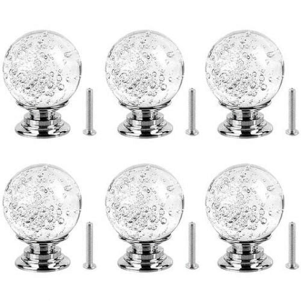 Crystal Glass Knobs, Classic Funky Flair Bubble Shaped Transparent ...