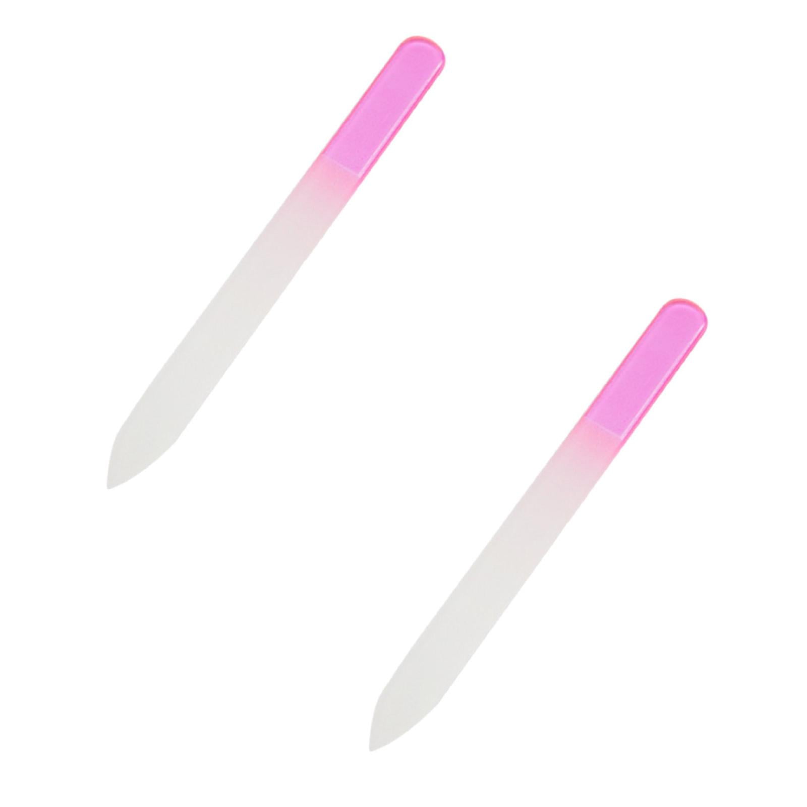 Glass Nail Files Manicure Set, Double Sided Pedicure Files - Glass Nail ...
