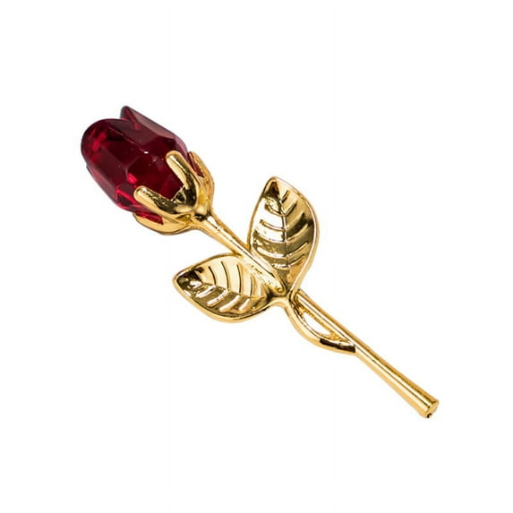 Crystal Glass Rose Flower Long Stem Wedding Gifts - Walmart.com