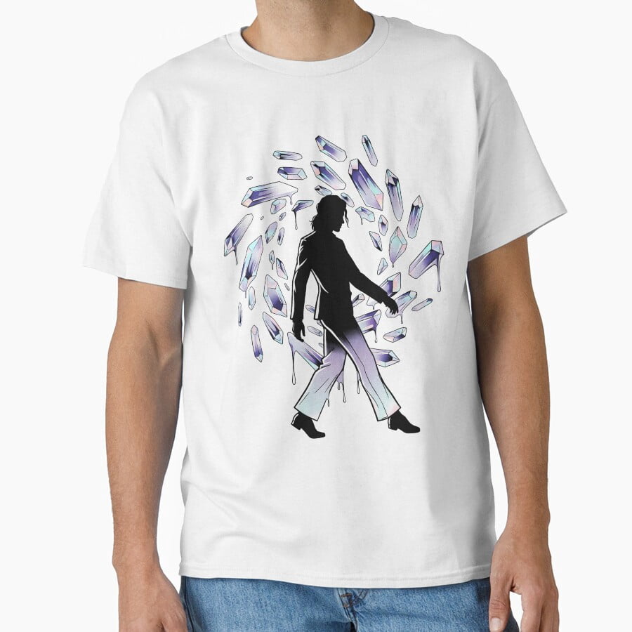 Crystal Gradient Moonwalk Art Colorful Faceted Geometric Pop Star T ...
