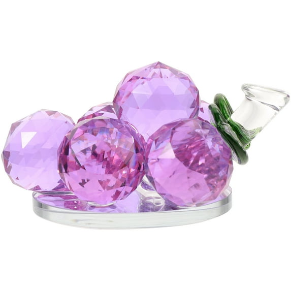Crystal Grape Figurine Adorable Grape Adorn Desktop Fruit Figurine ...