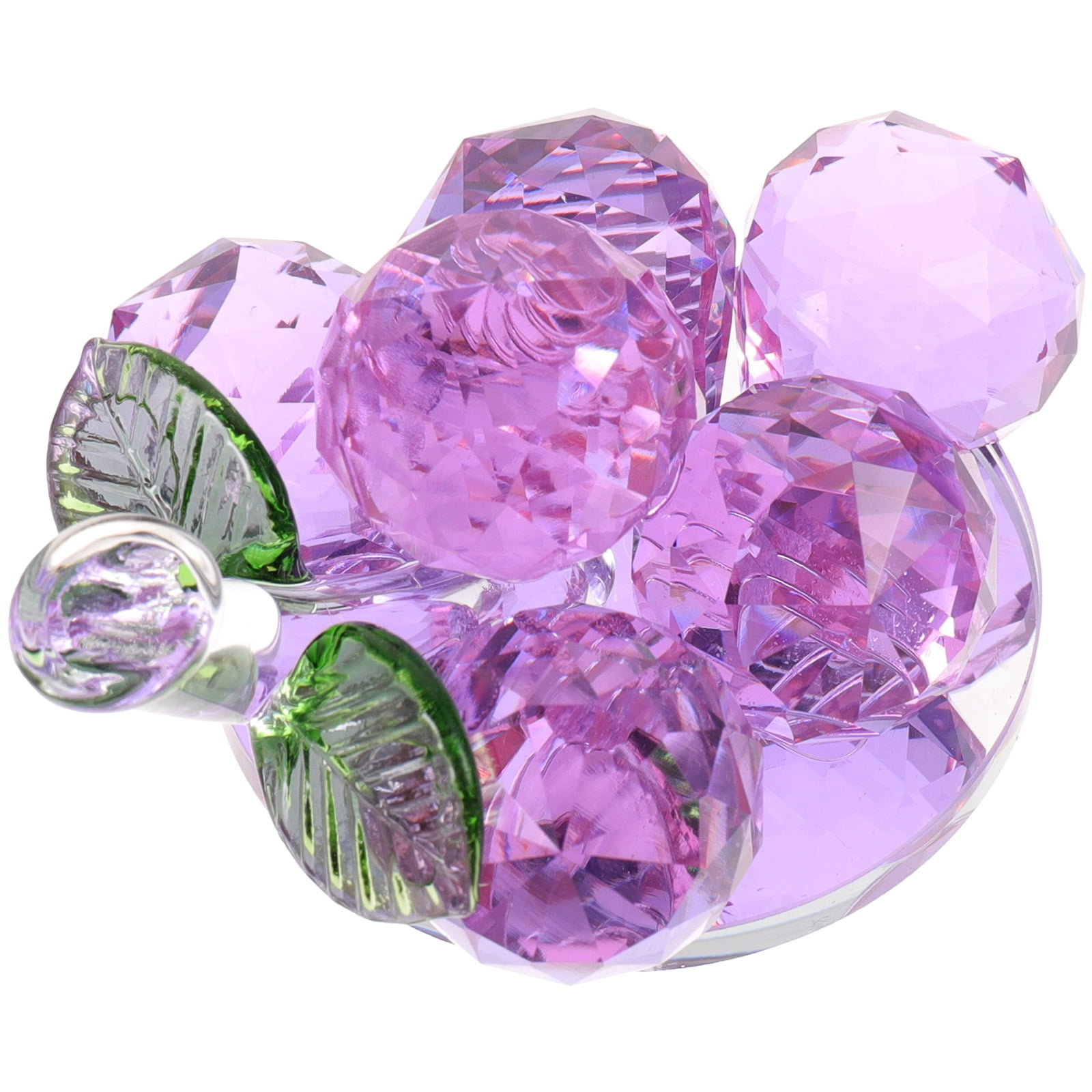 ifundom Crystal Grape Figurine Purple Desktop Decor Crystal Grape ...