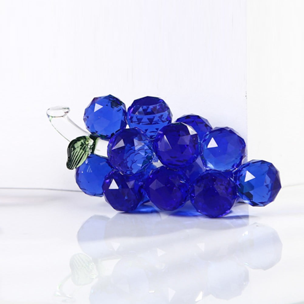 Crystal Grape Ornament High-End Luxury Crystal Clear Grape Handicrafts ...