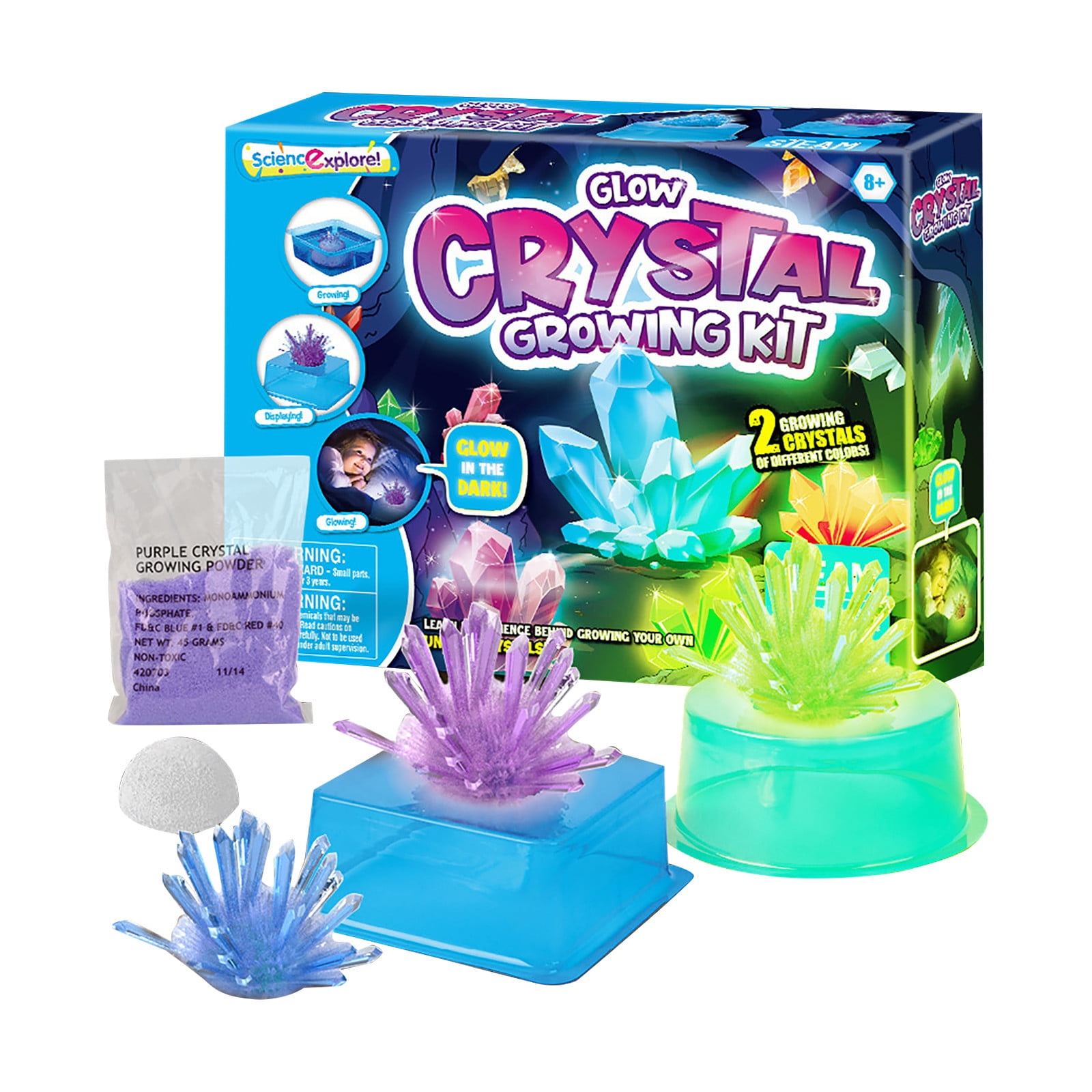 Crystal Growing Kit,Crystal Growing Science Experimental Kit with ...