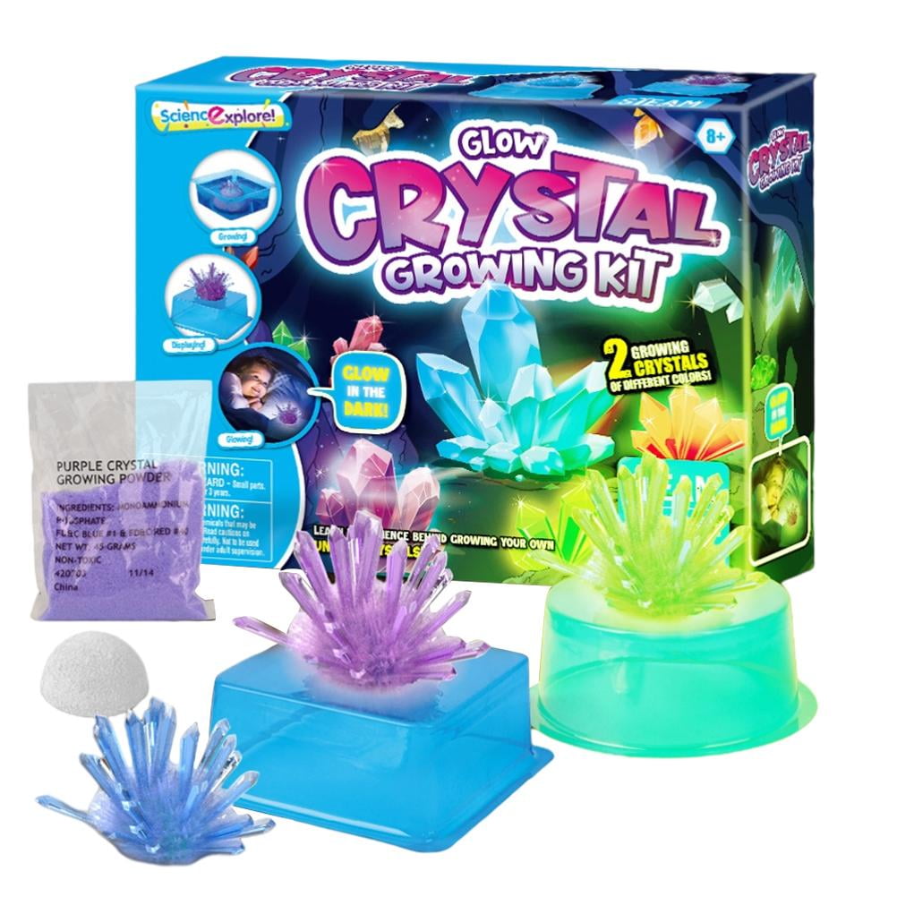 Crystal Growing Kit Glowing in the Dark Crystal Making Kit Easy DIY ...
