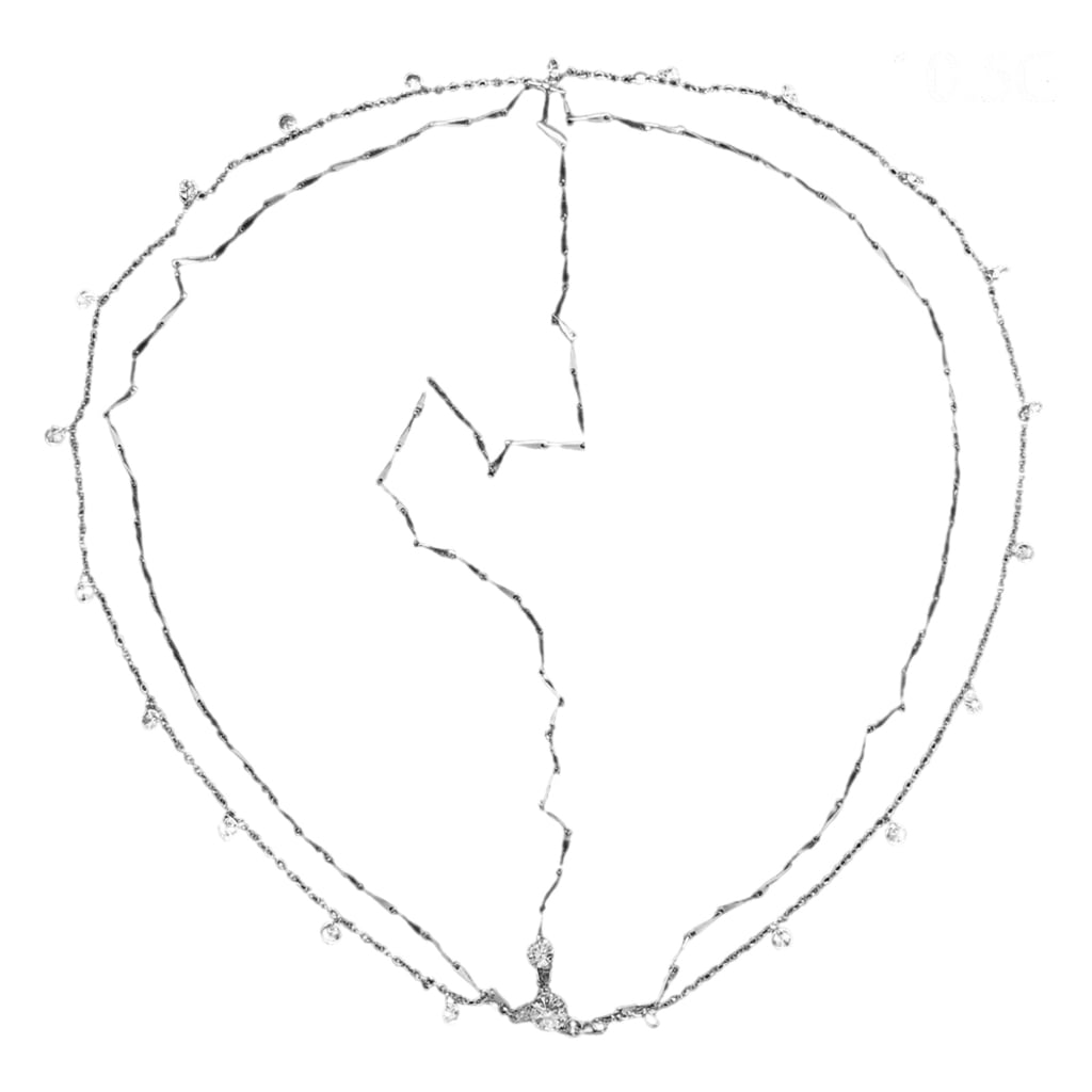 Crystal Head Chain Female Wedding Hair Chain Elegant Forehead Chain ...