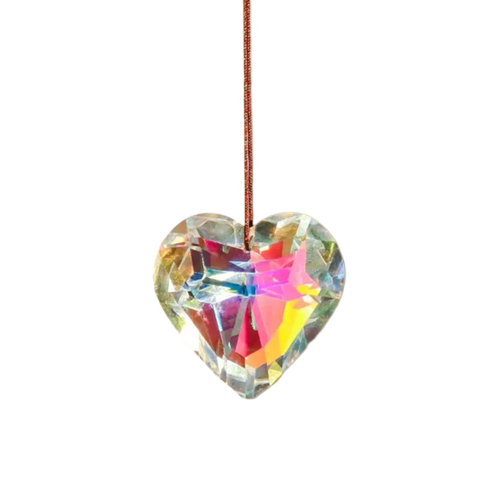 Crystal Heart-shaped Suncatchers Prism Craft Pendant, Sun Catchers ...