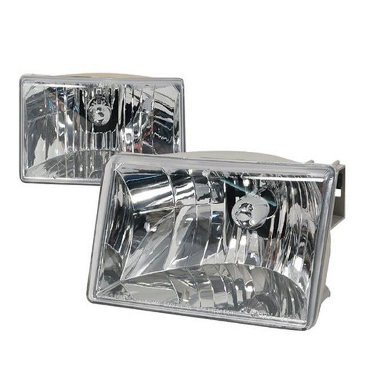 Crystal Housing Headlights for 93 to 98 Jeep Grand Cherokee - Chrome ...