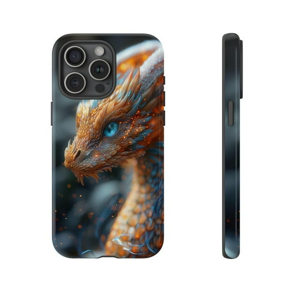 Crystal Ice Dragon with Blue Eyes Graphic Phone Case for iPhone 11,12 ...