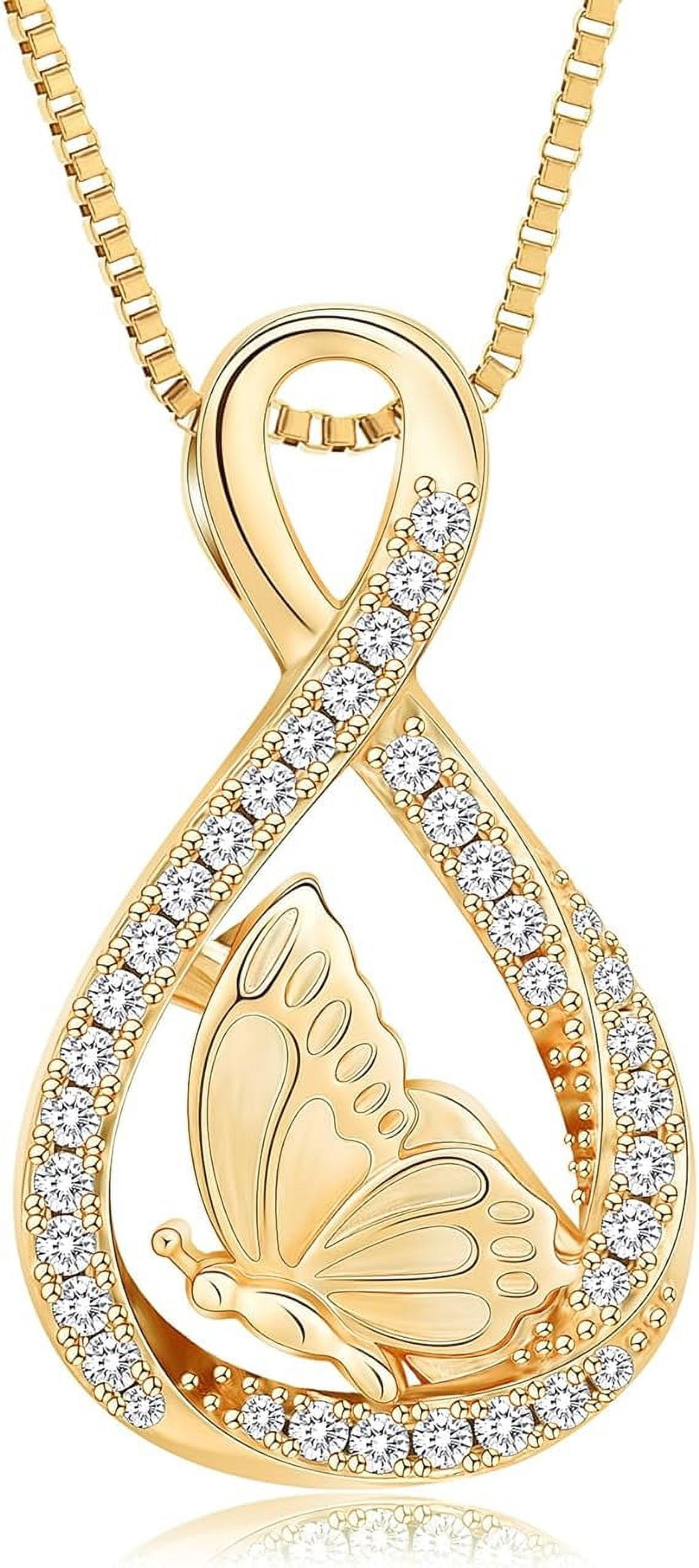 Infinity Cremation Jewelry Urn Necklace for Ashes - Butterfly Urn ...