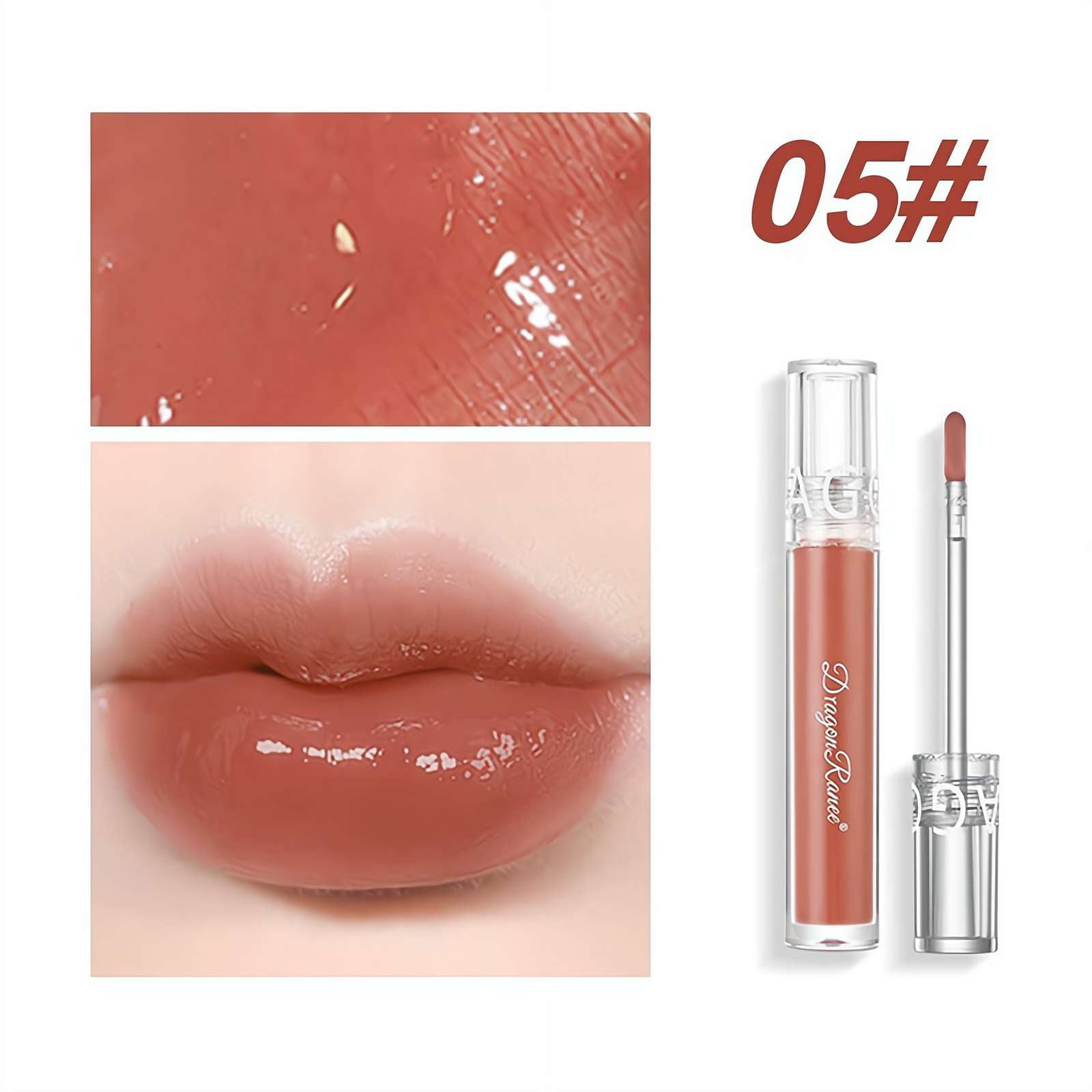 Crystal Jelly Lip Oil Gloss Hydrating & Plumping Gloss Long-Lasting Lip ...
