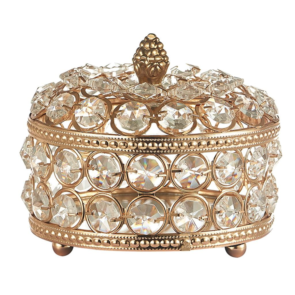 Crystal Jewellery Boxes for Jewellery Organiser -Portable Rings Earring ...