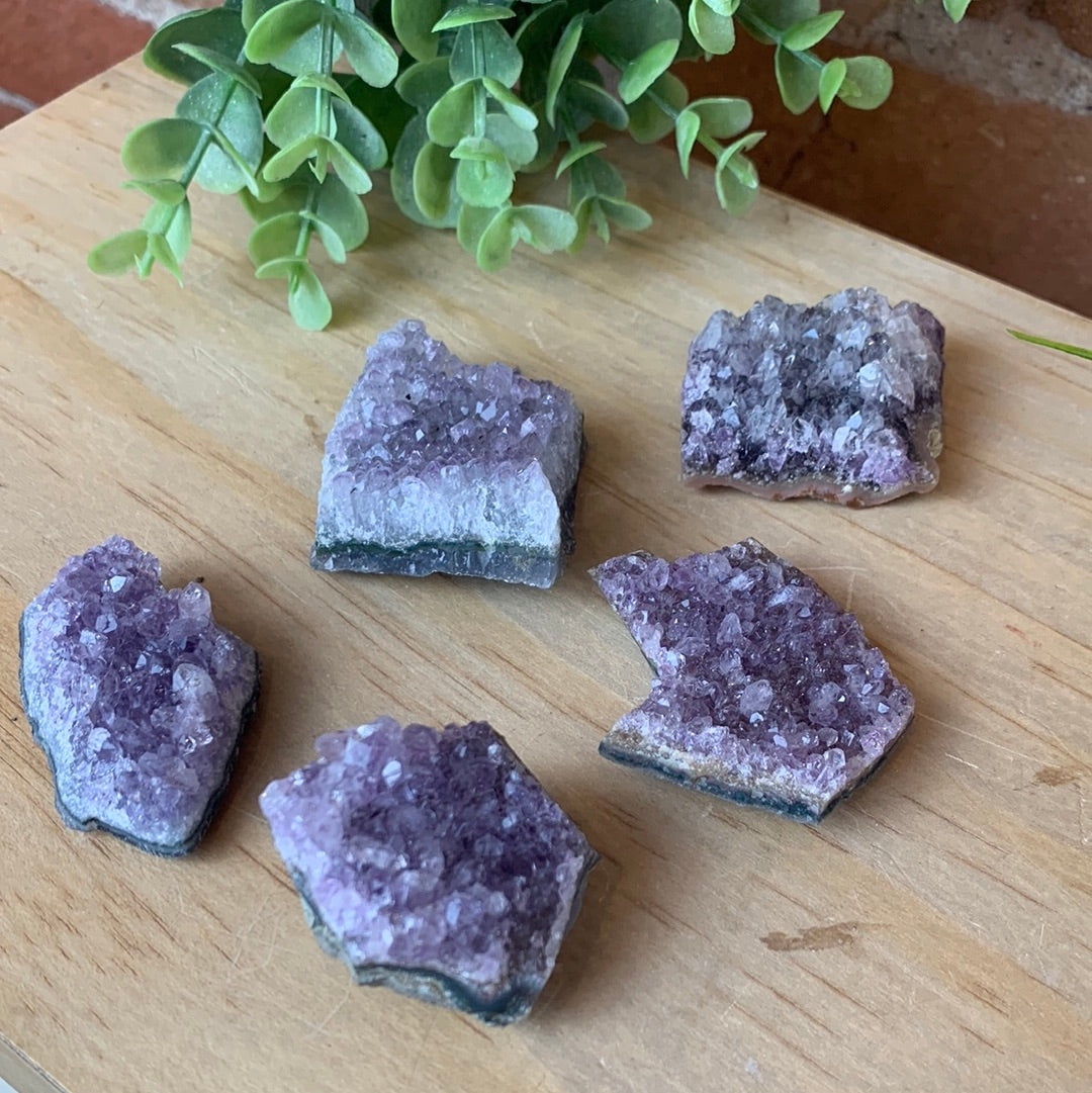 Crystal Joys Amethyst Cluster 1 to 3.5 Inches – Natural Purple Quartz for Décor and Crown Chakra ...