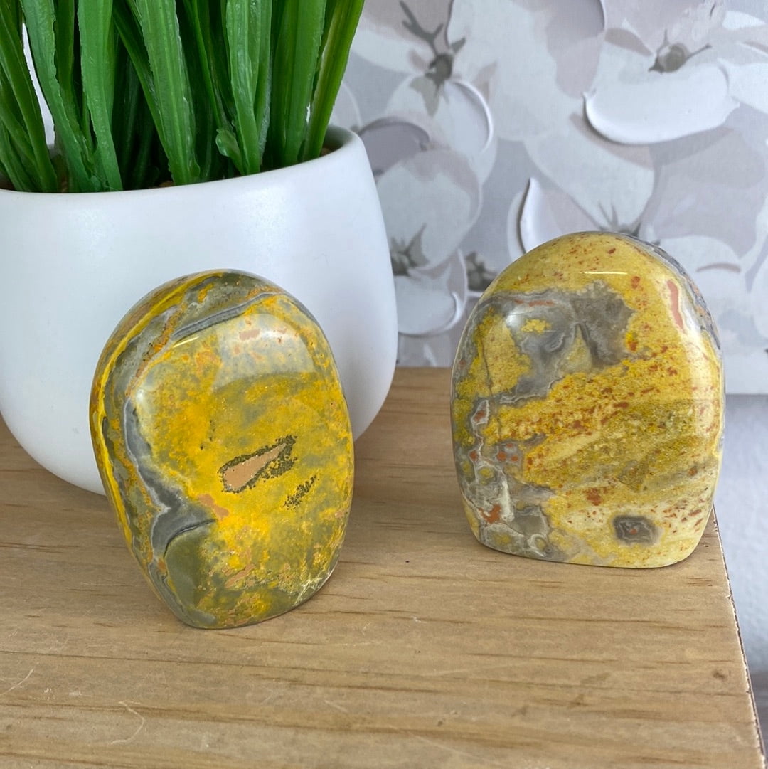 Crystal Joys Bumblebee Jasper Freeform Specimen – Cut Base – Unique ...