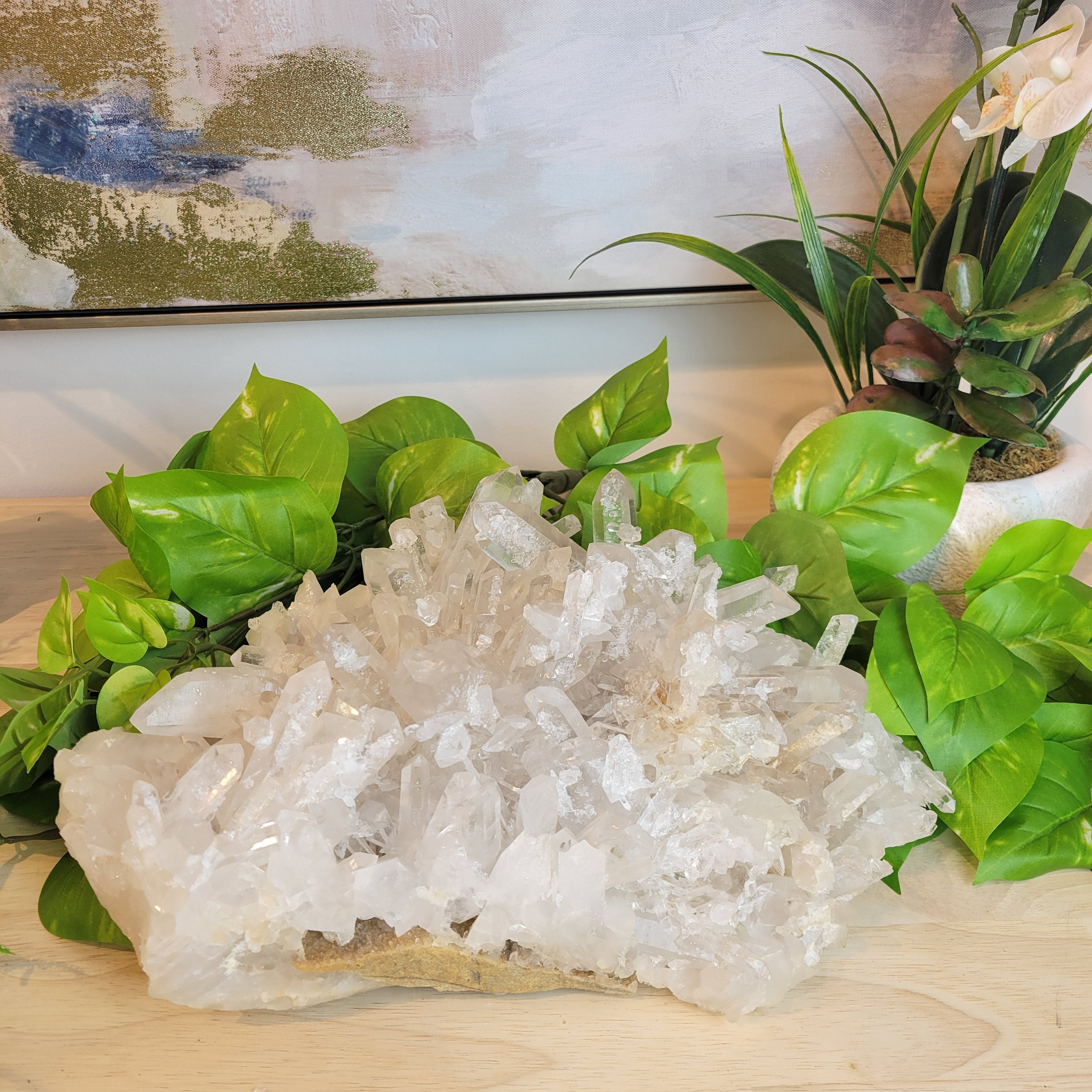 Crystal Joys Clear Quartz Decorative Stones, 13"x 10" - Walmart.com