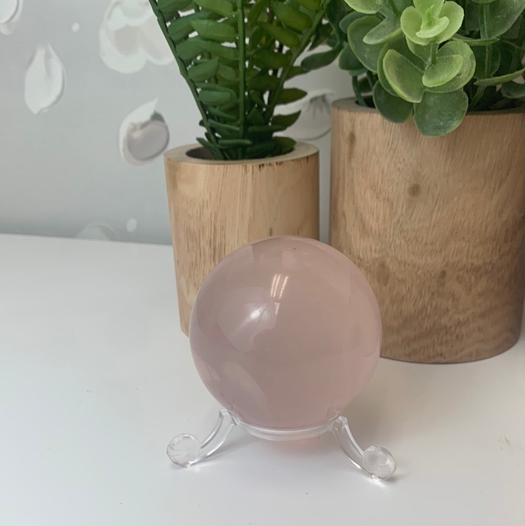 Crystal Joys Rose Quartz Star Sphere, 50mm-75mm, Madagascar-Origin with ...