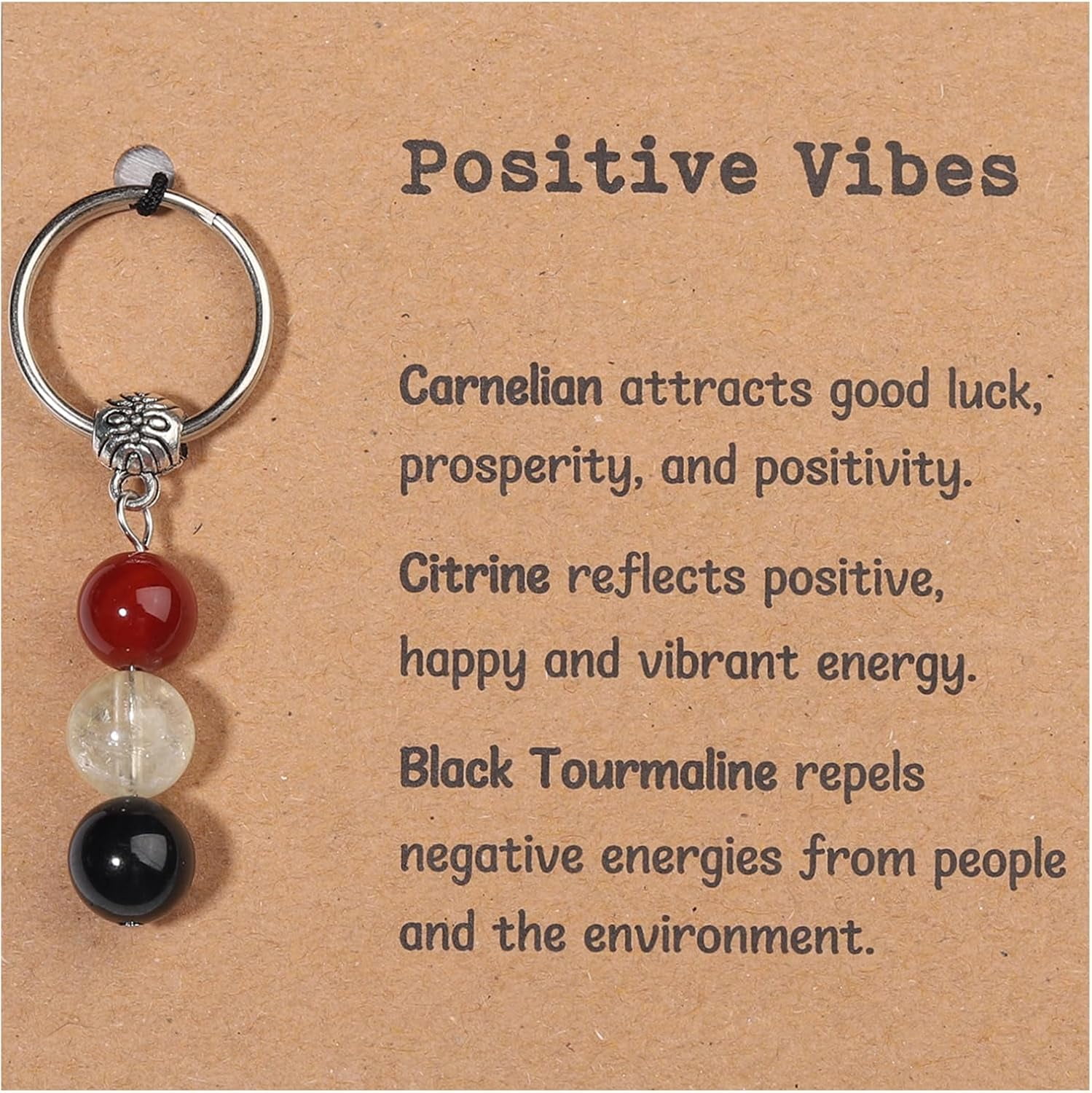Crystal Keychain - Symbol for New Beginnings and Calm, Thoughtful Gift ...