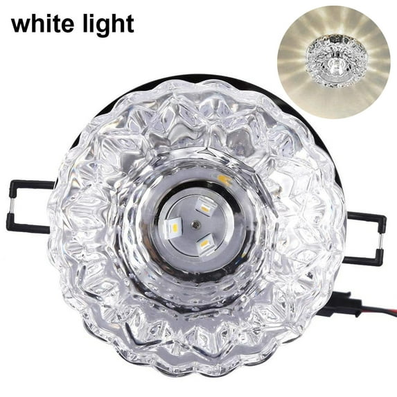 Crystal LED Downlight, 5W Recessed Ceiling Light with Aperture, LED ...