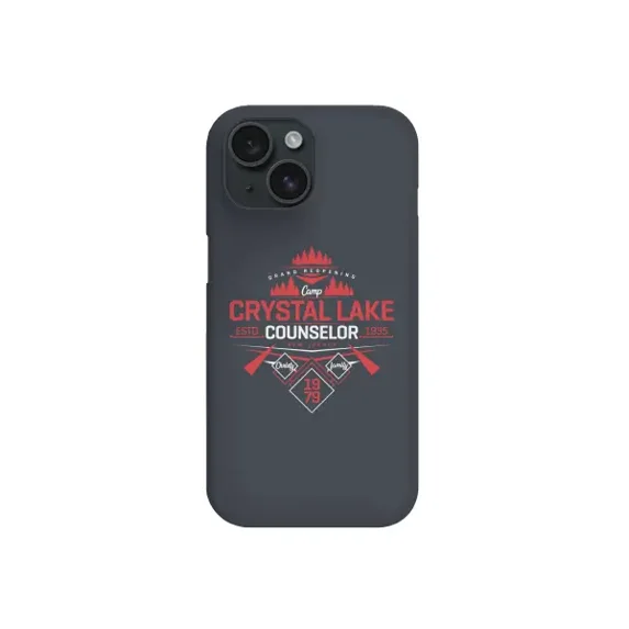 Crystal Lake Counselor Horror Camp Phone Case for iPhone 16 15 14 13 12 ...