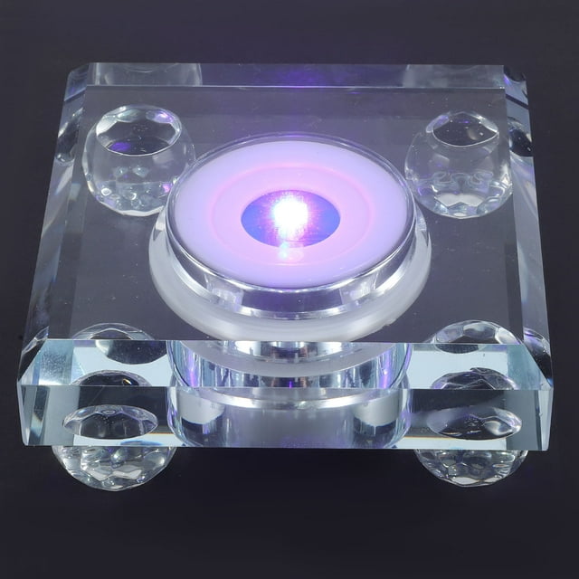 Crystal Lamp Base Lighted Base for Glass Art LED Light Base LED Display ...