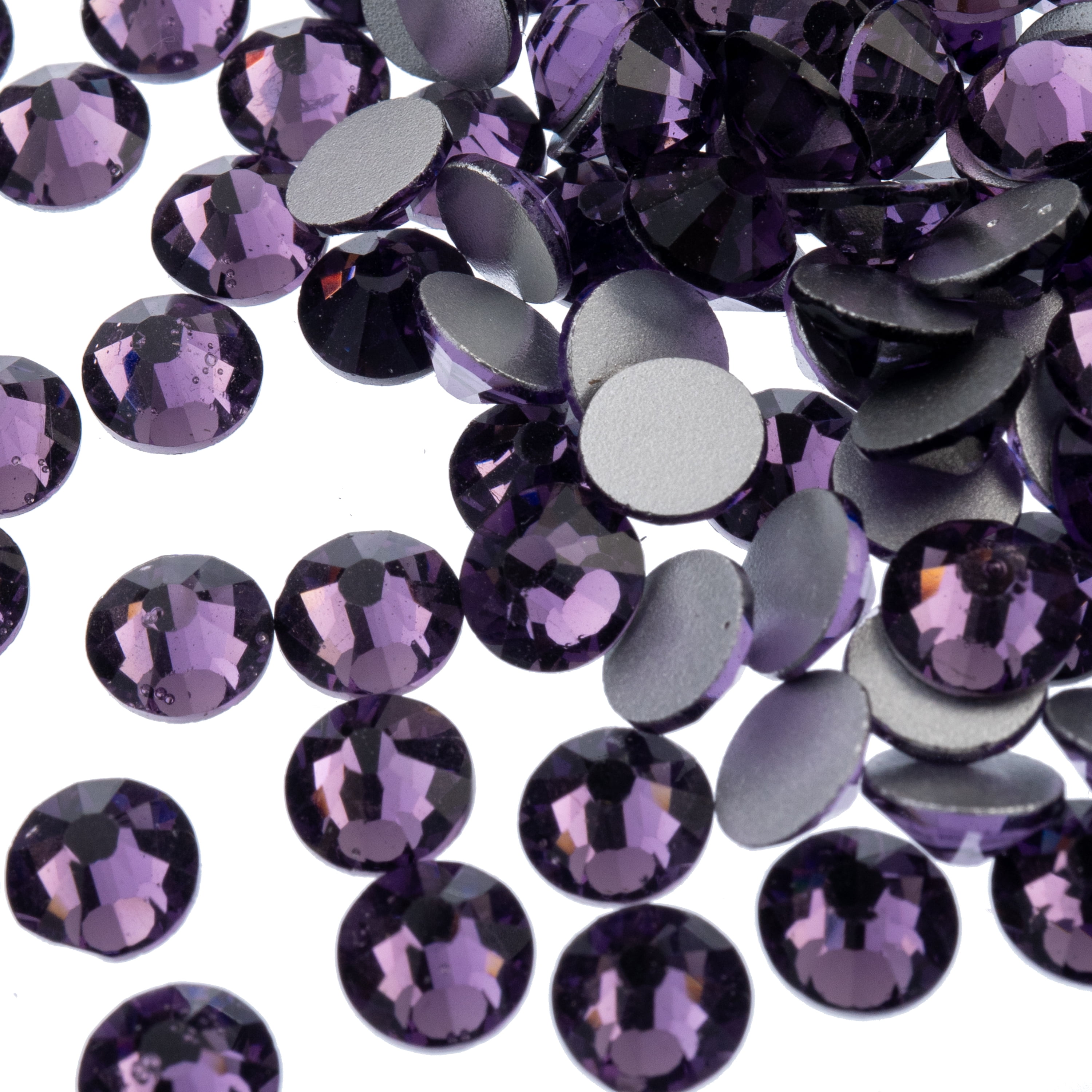 Crystal Lane DIY 288pcs SS30 (6.5mm) Light Violet | Glass Round Flat ...