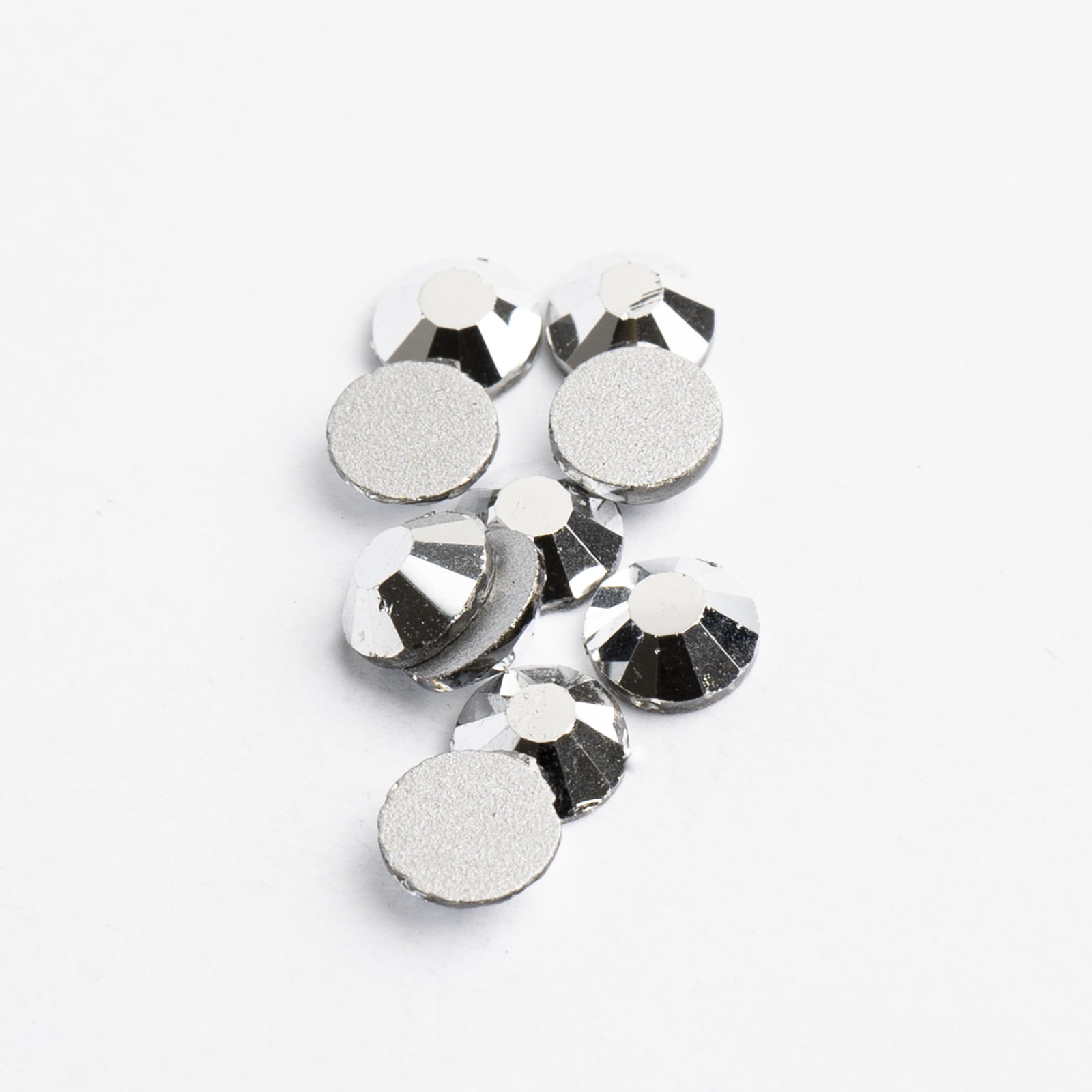 Crystal Lane DIY 288pcs SS30 (6.5mm) Metallic Silver | Glass Round Flat ...