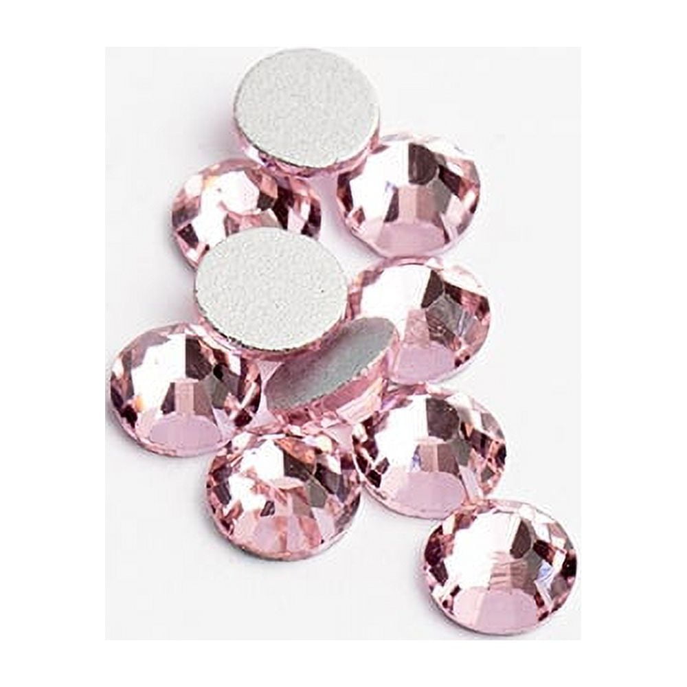 Crystal Lane DIY 432pcs SS12 (3mm) Light Pink | Glass Round Flat Back ...