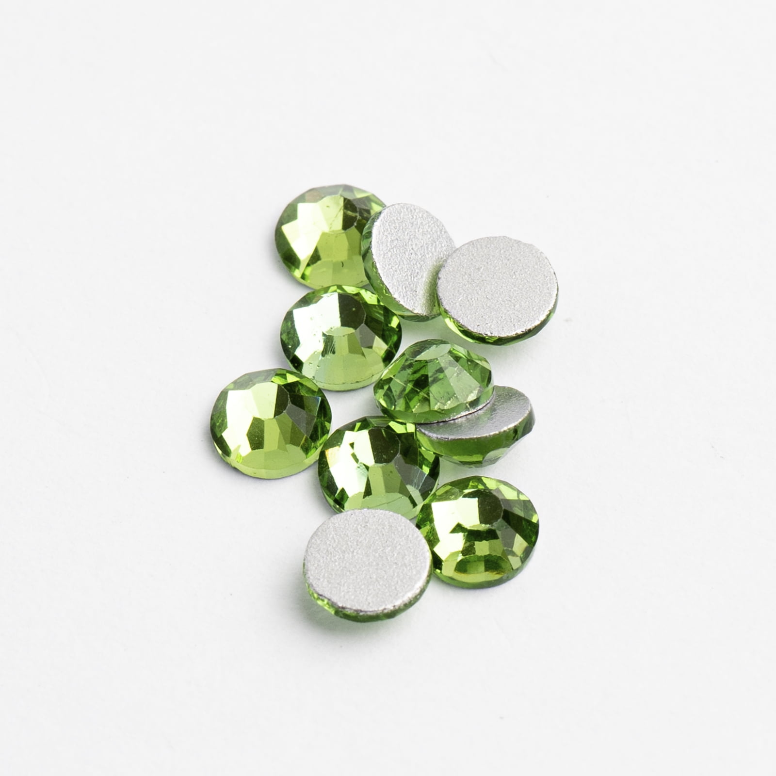 Crystal Lane DIY 72pcs SS30 (6.5mm) Green Peridot | Glass Round Flat ...