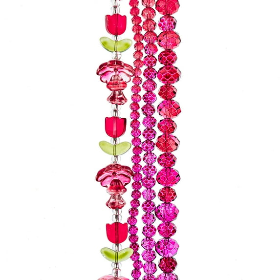 Crystal Lane DIY Glass Garden 7in Red & Purple Mix Tulip Flowers ...