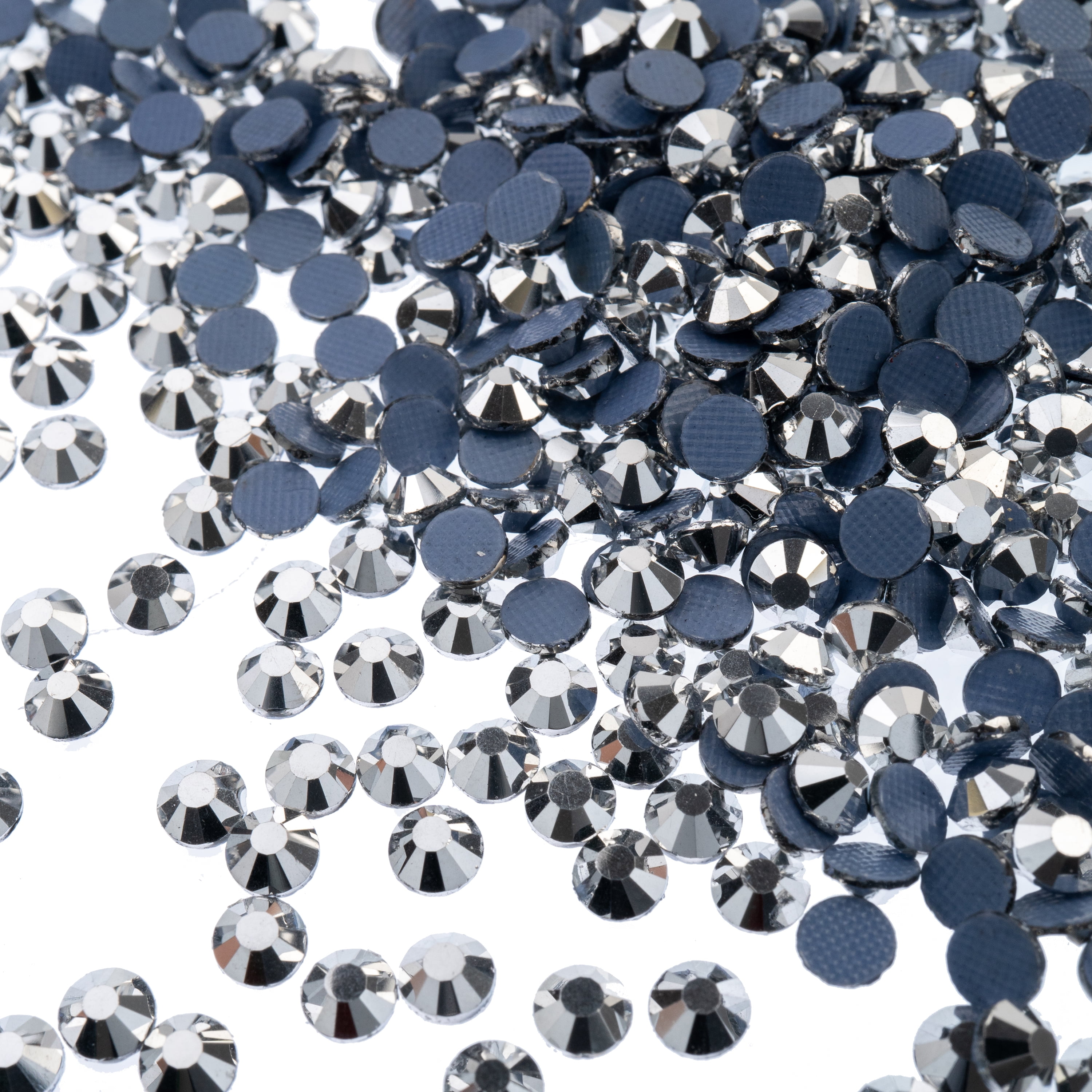 Crystal Lane DIY SS12 (3mm) Metallic Silver Glass Flat Back Hotfix ...