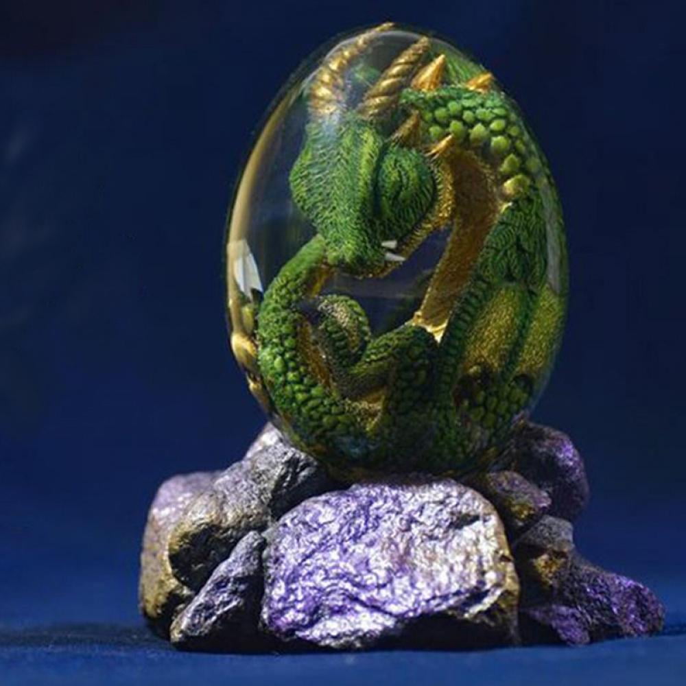Crystal Lava Dragon Egg Resin Dinosaur Egg Sculpture Ornament Home ...
