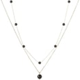 Crystal Layered Crystal 14K Gold Plated Necklace Handmade October ...