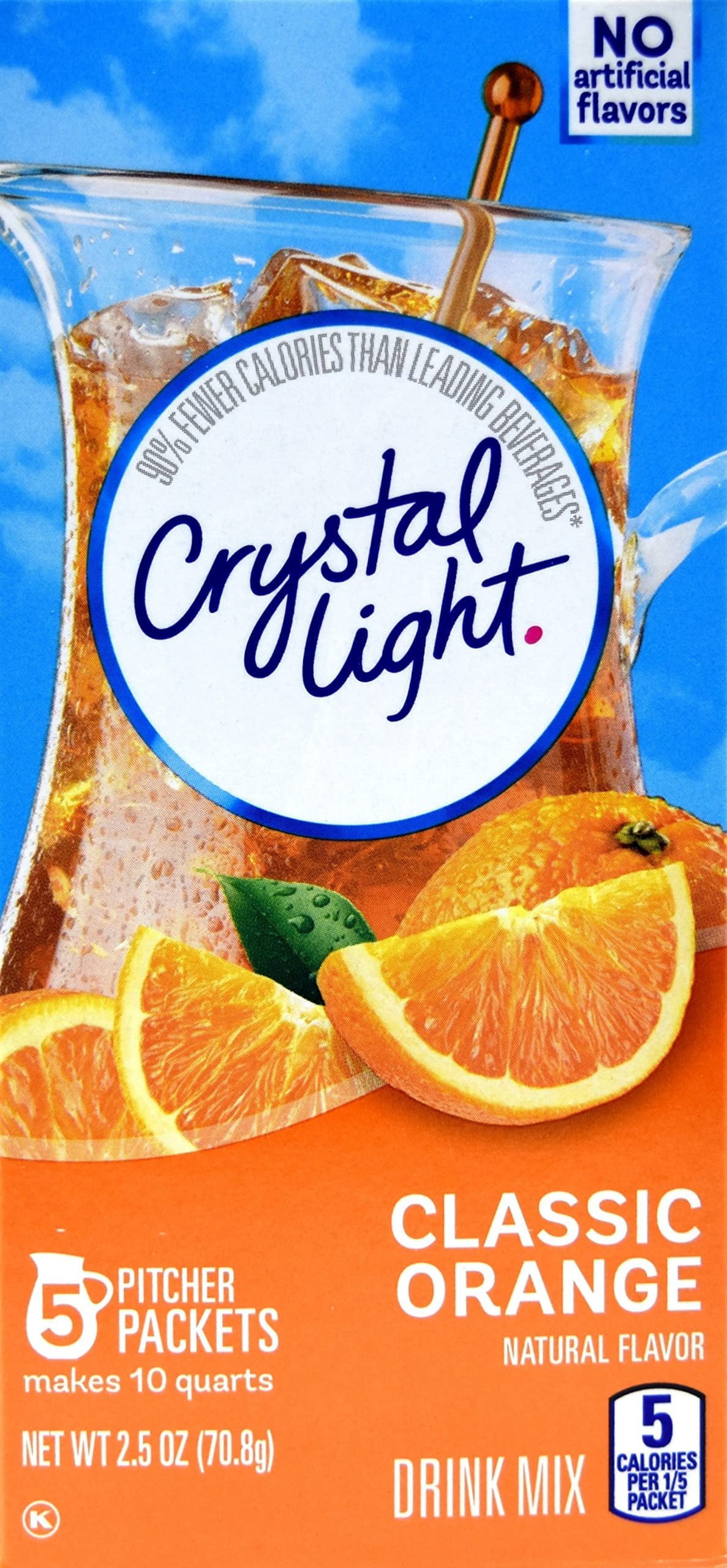 Crystal Light Classic Orange Drink Mix, 10-Quart Canister (Pack of 2 ...