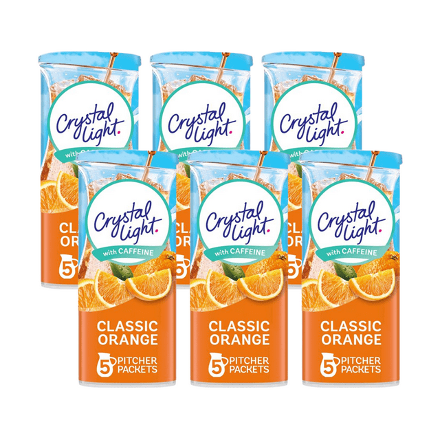 Crystal Light Classic Orange Drink Mix, 10-Quart Canister (Pack of 6 ...