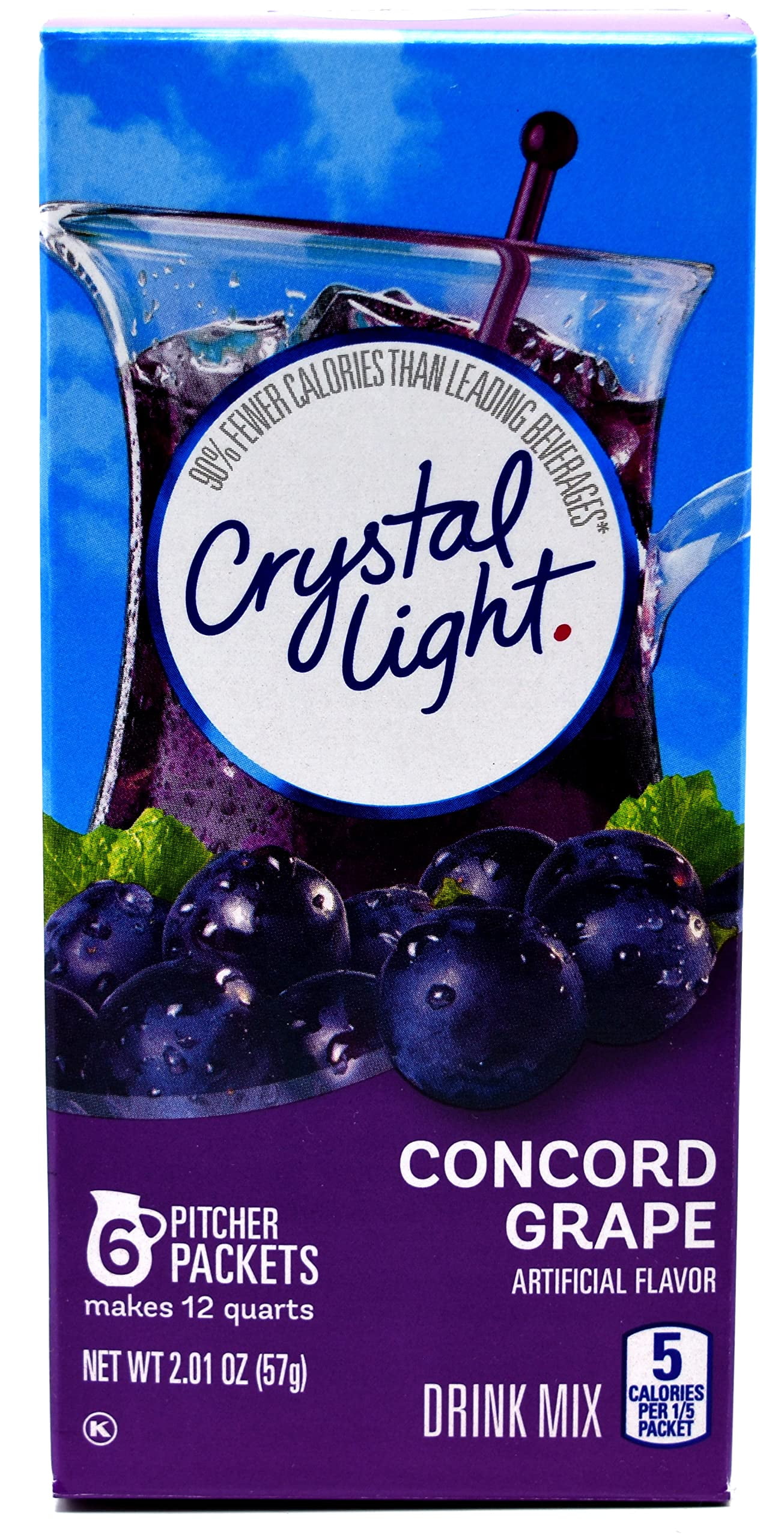 Crystal Light Concord Grape, 12-Quart 2.01-Ounce Canister (Pack Of 4 ...