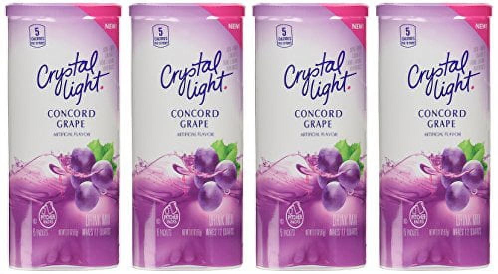 Crystal Light Concord Grape Drink Mix (Pack of 4) - Walmart.com