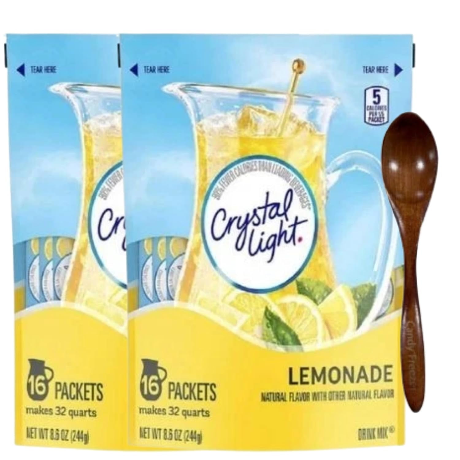 Crystal-Light Drink Mix 8.6 oz – 2 Pack (16 Pitcher Packets Total ...