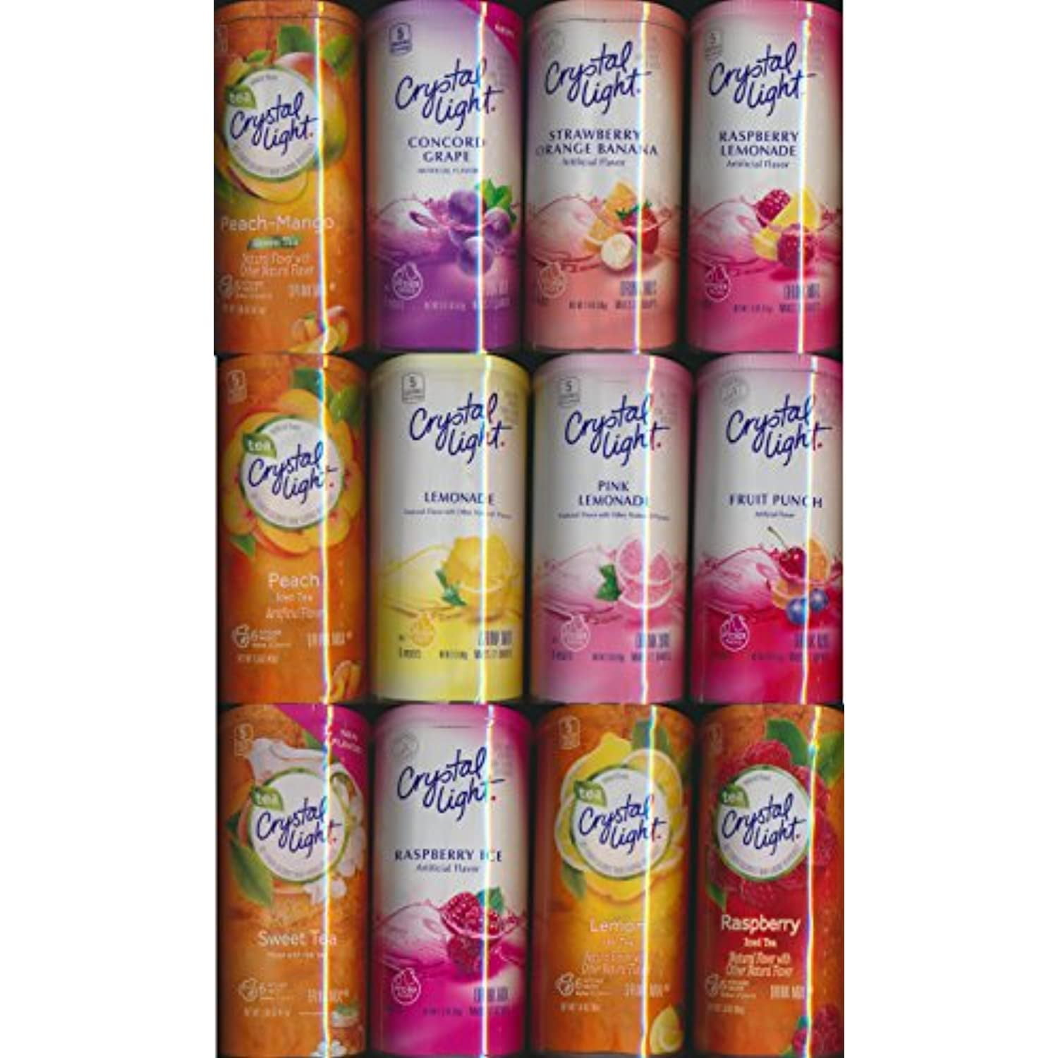 Crystal Light Brand Drink Mix Variety Pack, 12 Flavors, Powder Form, 1. ...