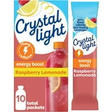 Crystal Light Energy Boost Raspberry Lemonade, Powdered Drink Mix, 0.9 ...