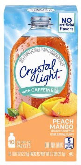 Crystal Light Energy On The Go Packets, Peach Mango, 10 ea (Pack of 24 ...