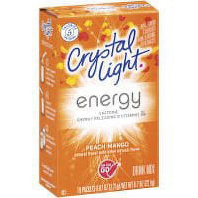 Crystal Light Energy On The Go Packets, Peach Mango, 10 ea (Pack of 3 ...